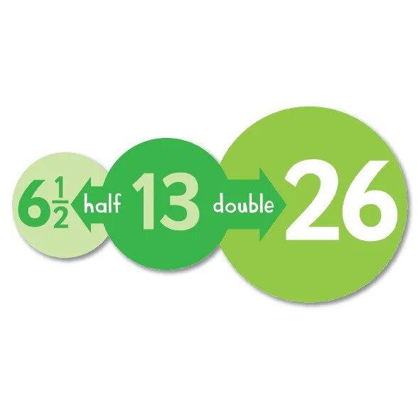 Half and Double - Sets of 10