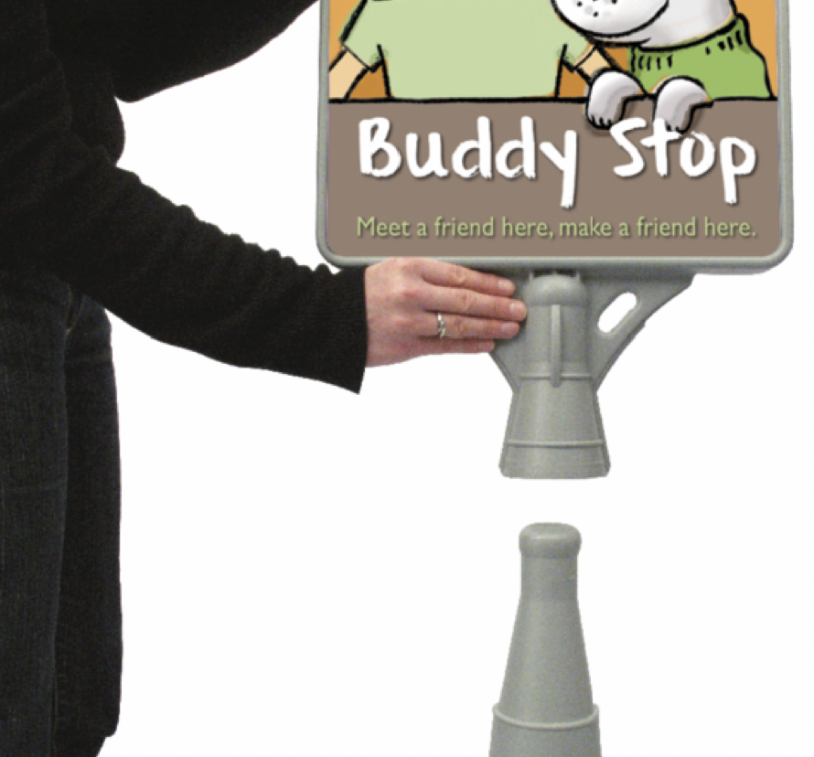 Pillar Sign - Buddy Stop