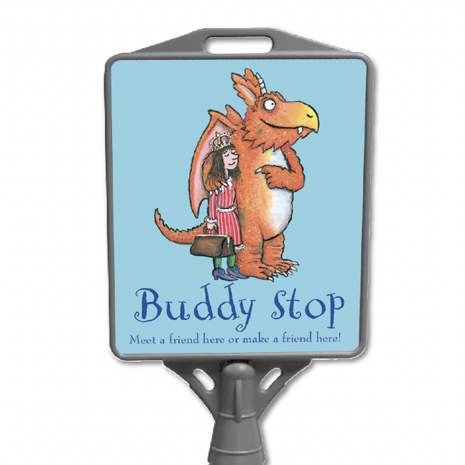 Zog Buddy Stop Pillar Sign