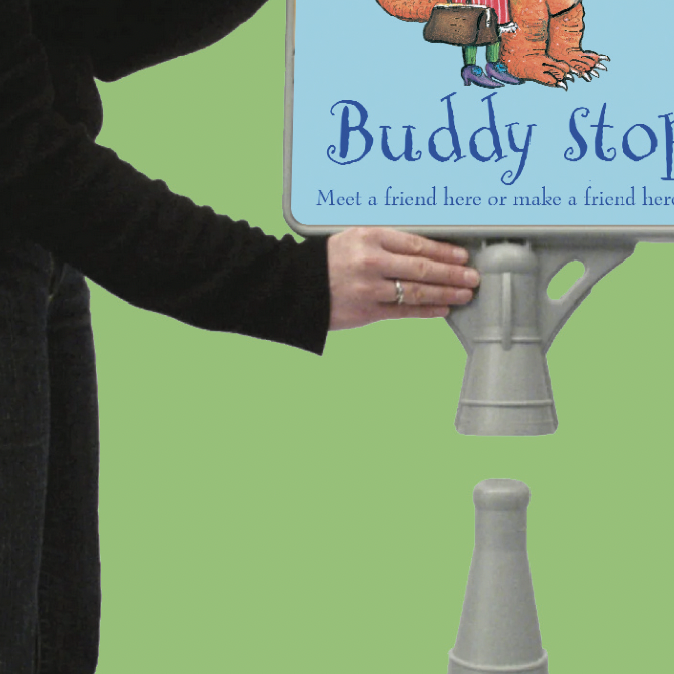 Zog Buddy Stop Pillar Sign