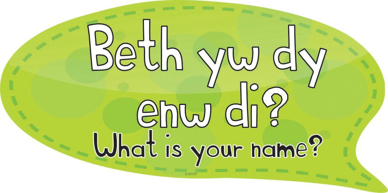 Dual Language - Questions as Welsh 9 Yard Signs - Set 1