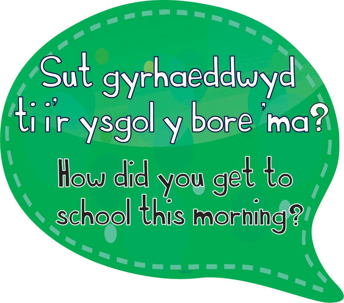 Dual Language - Questions as Welsh 9 Yard Signs - Set 2