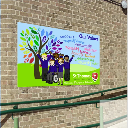 'Our School Values' Mega-Wall