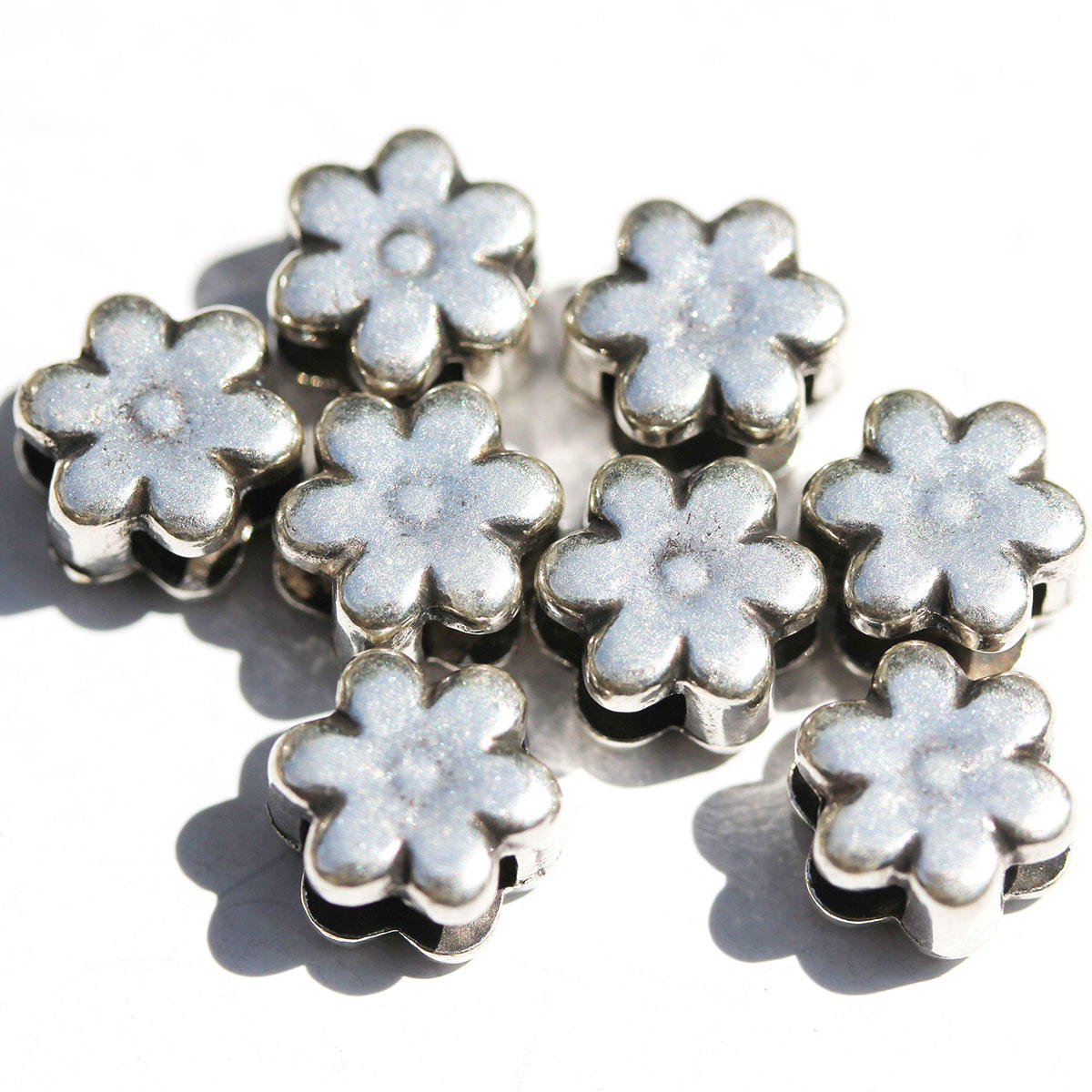 Silver Small Daisy Slider