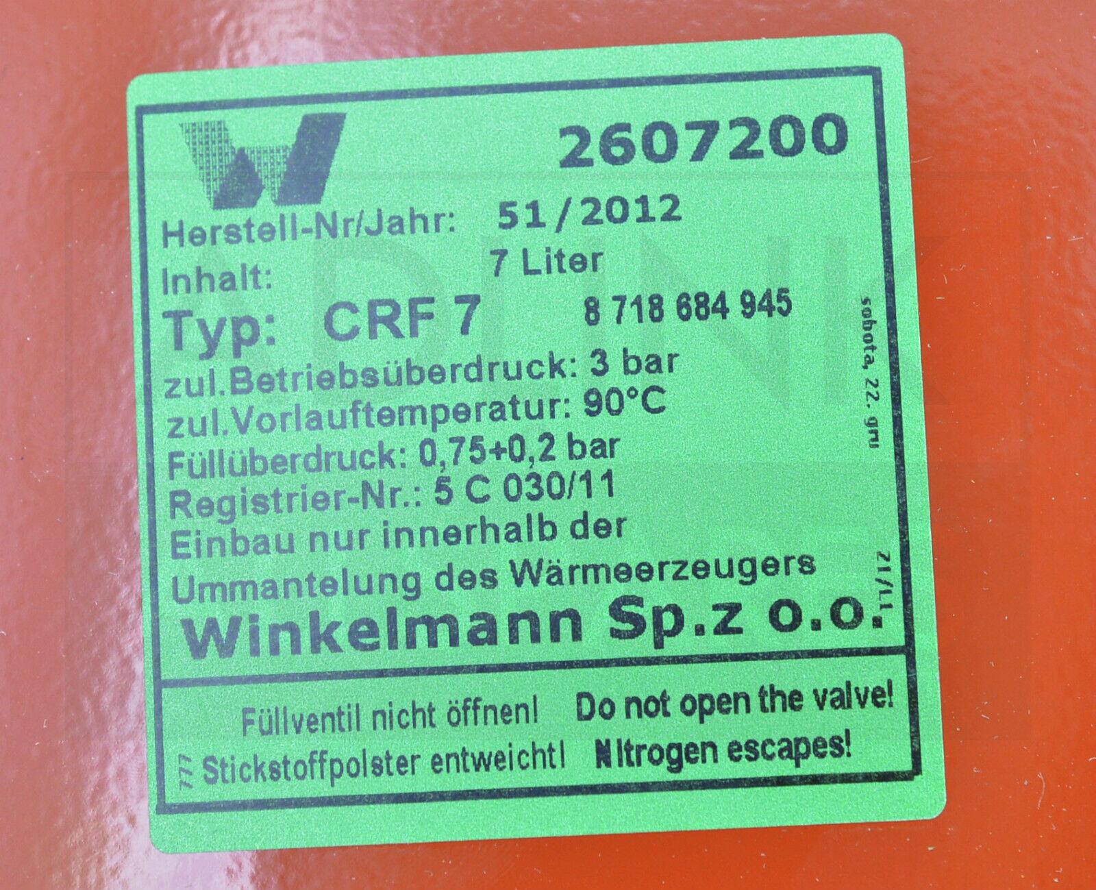 WORCESTER GREENSTAR 25 & 30 SI COMPACT EXPANSION VESSEL 87186849450