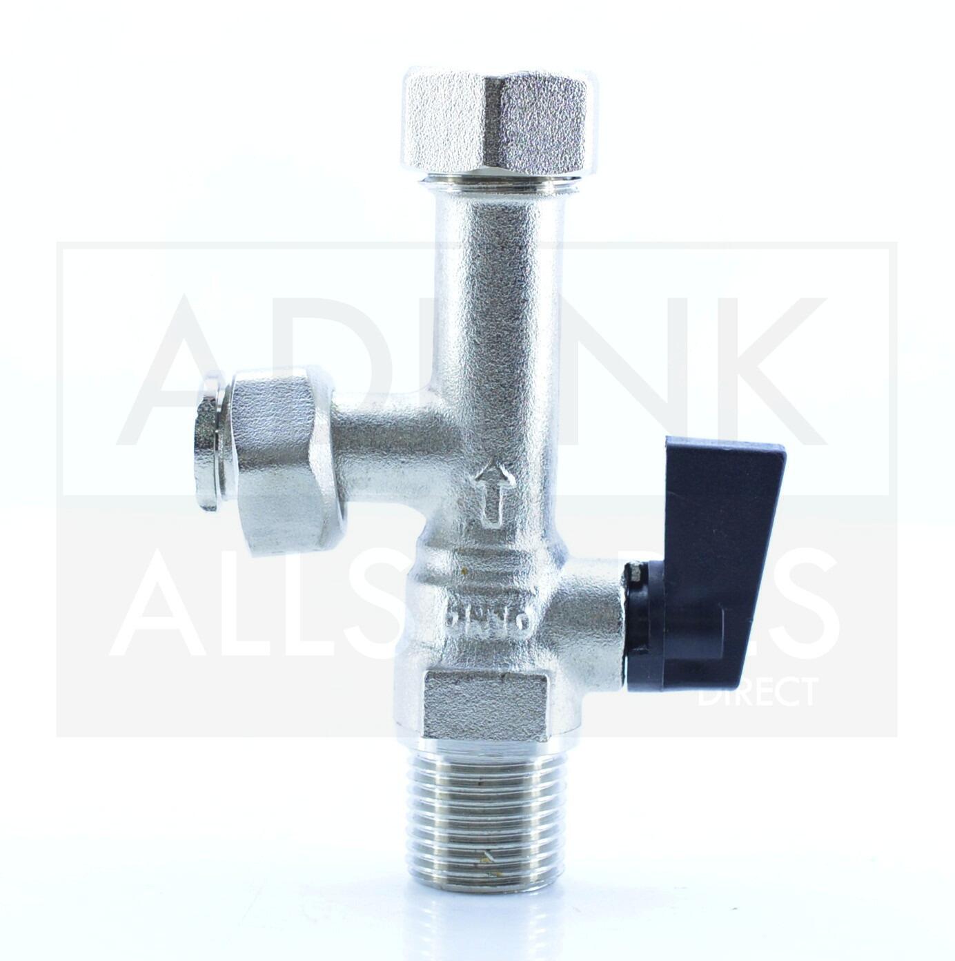 Potterton 248226 Domestic Hot Water Isolation Return Valve 15MM