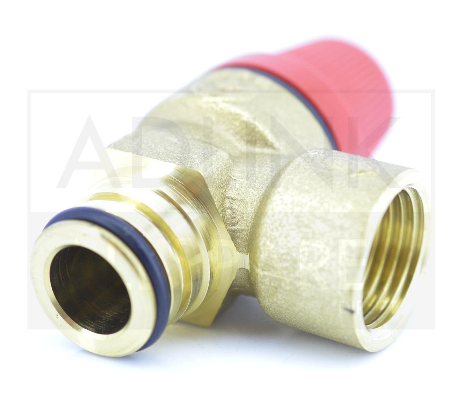 Remeha 720481601 Safety Pressure Relief Valve with Pipe Was S62763