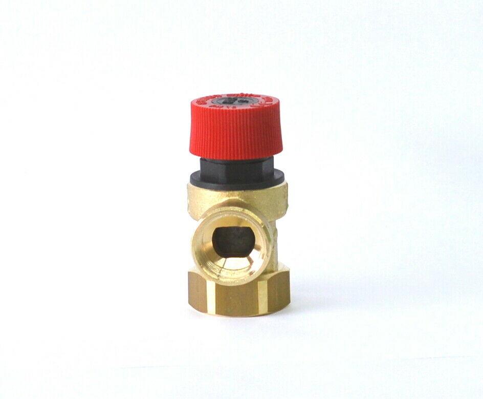 6 BAR PRESSURE RELIEF VALVE 3/4" to 1/2" LOOSE NUT CONNECTION CYLINDER
