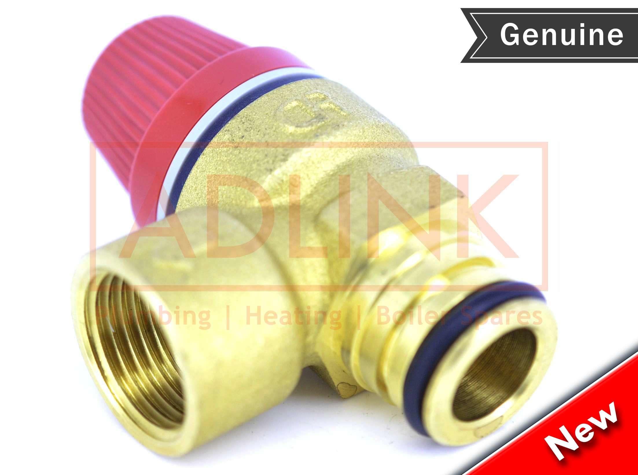 UV Gold Unvented Cylinder 6 BAR Type Push Fit Pressure Relief Valve