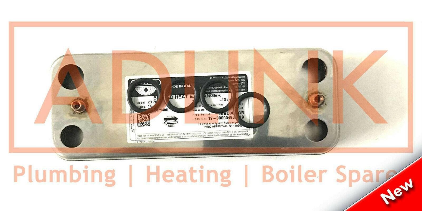 MAIN ECO COMPACT COMBI 25 & 30 BOILER DHW PLATE HEAT EXCHANGER 7683965