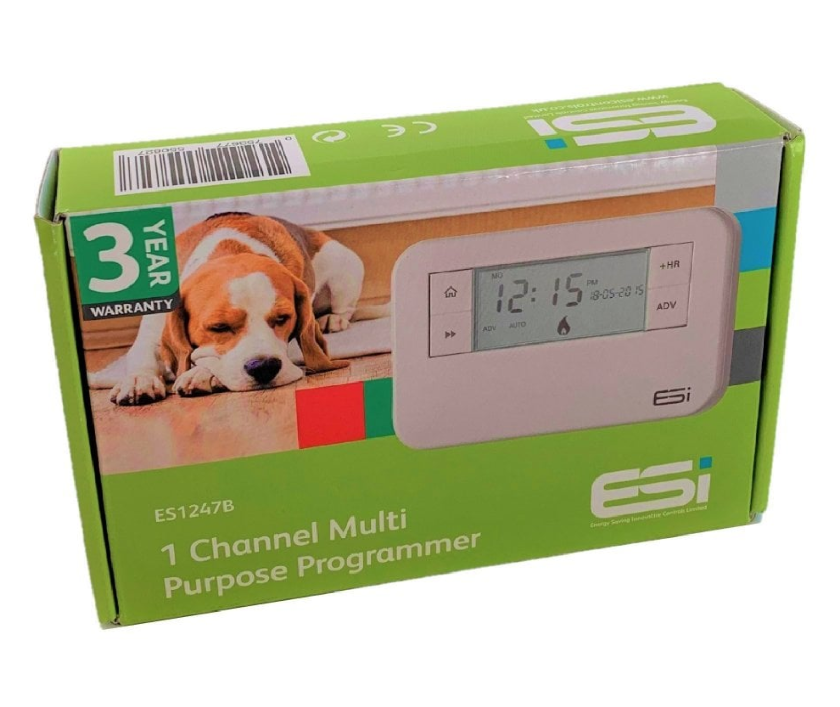 ESi 1 CHANNEL 7 DAY, 5/2 OR 24 HOUR PROGRAMMER WITH SERVICE REMINDER ...