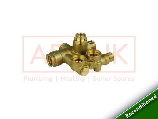 POTTERTON PROMAX COMBI 24 28 33 HE PLUS BOILER DIVERTER VALVE (WITH BY ...