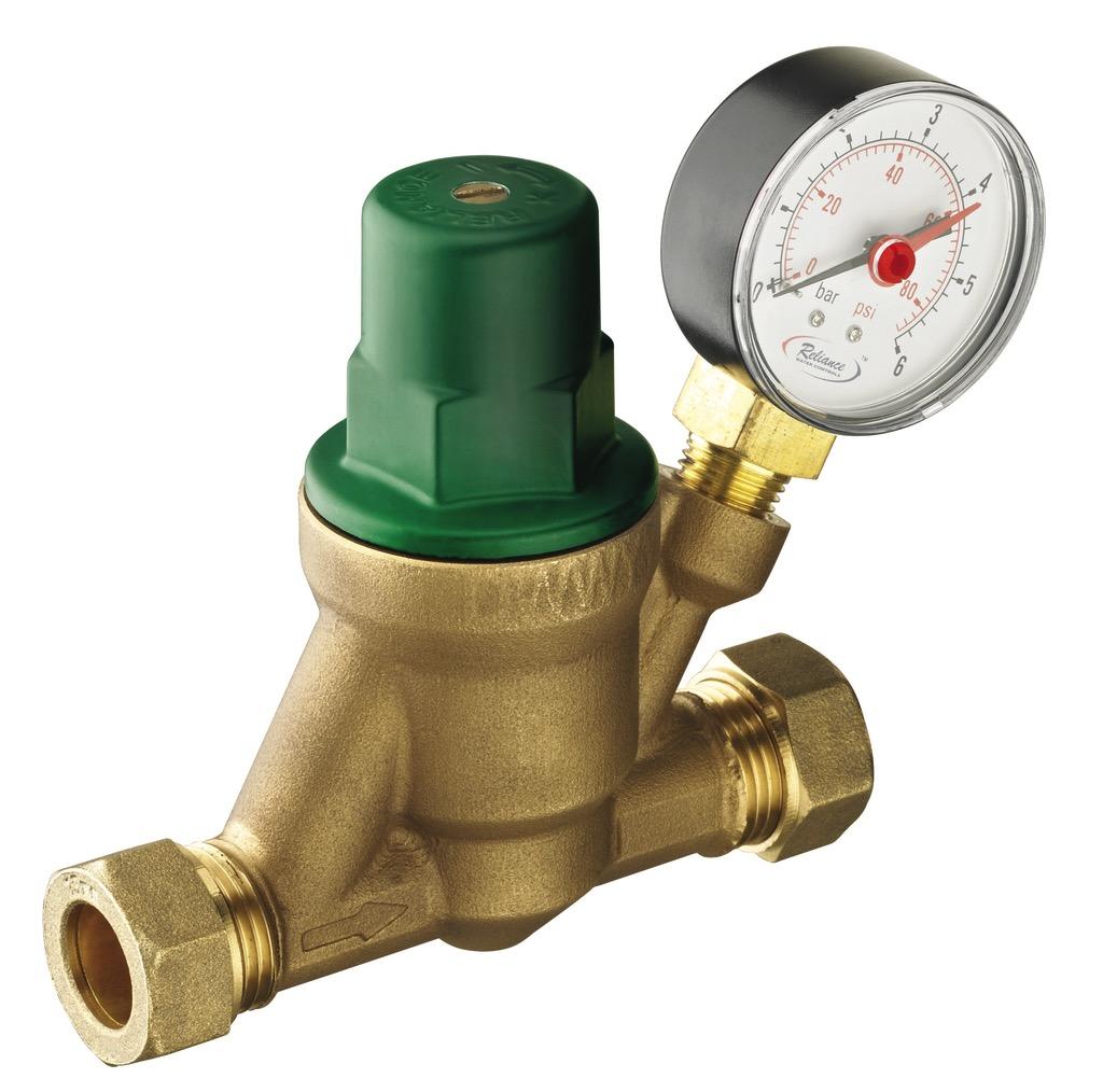 RELIANCE PREDATOR ADJUSTABLE 1-6 BAR PRESSURE REDUCING VALVE 22MM WITH ...