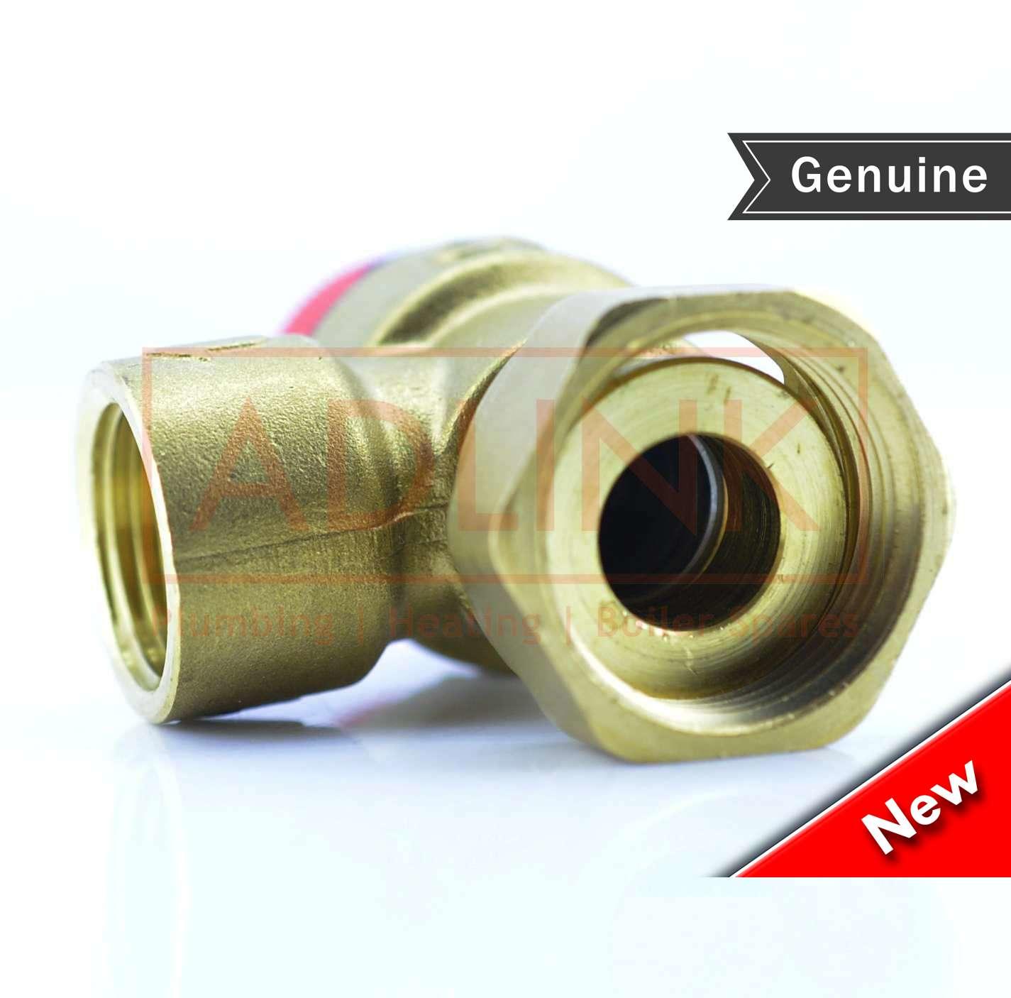 TELFORD COPPER CYLINDER 6 BAR PRESSURE RELIEF VALVE WITH LOOSE NUT ...
