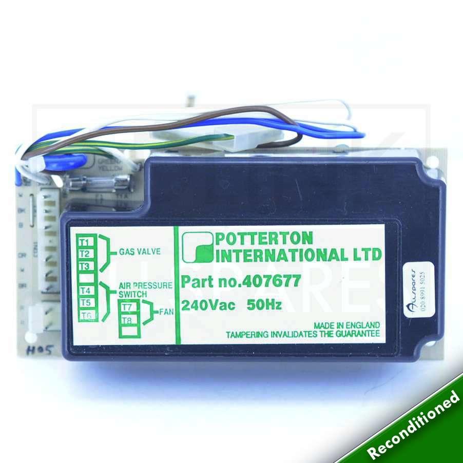 POTTERTON PRIMA 30F 40F 50F 60F 80F 100F BOILER PCB 407677