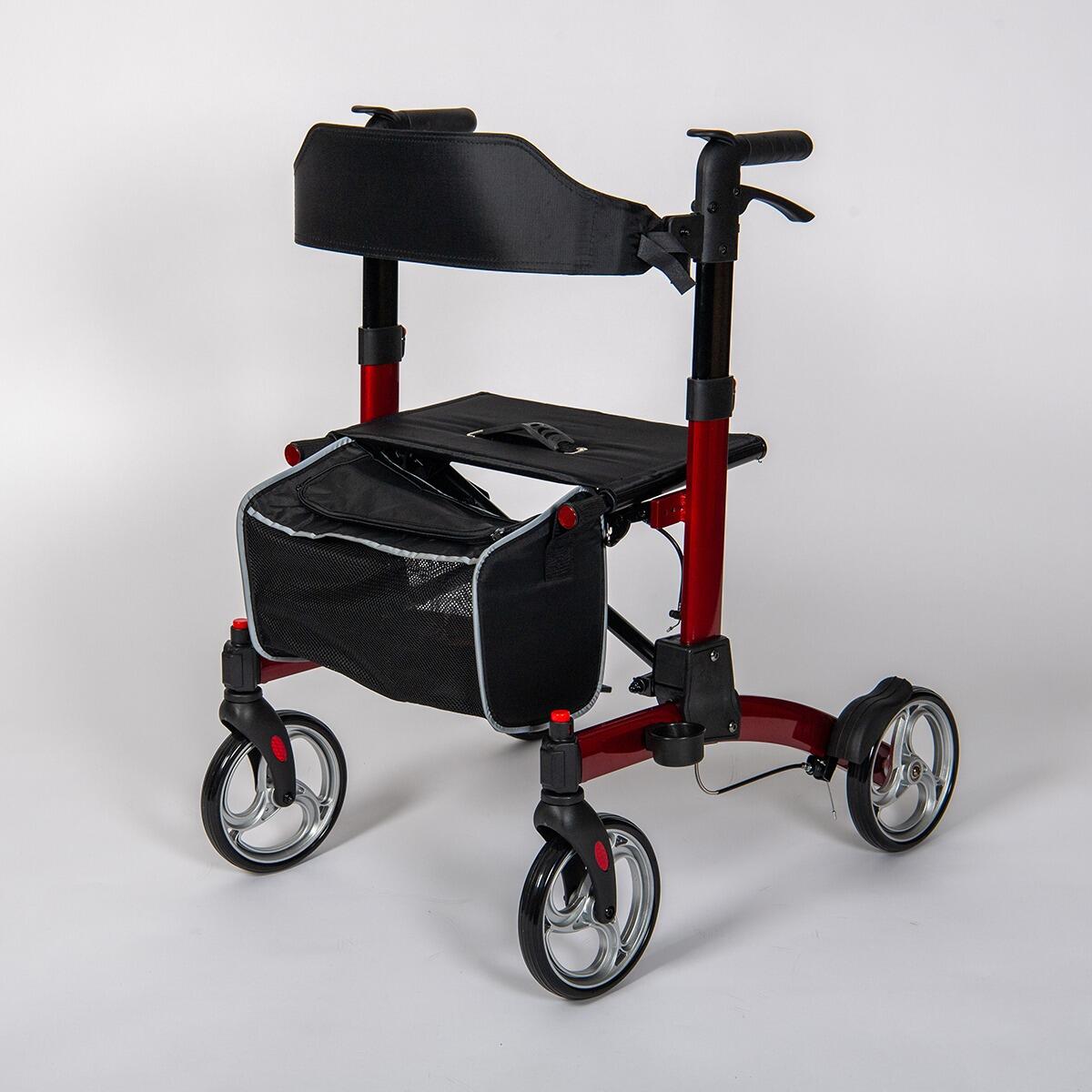 Dash Rehab Fold Down Rollator – Lightweight, Compact Folding Walker