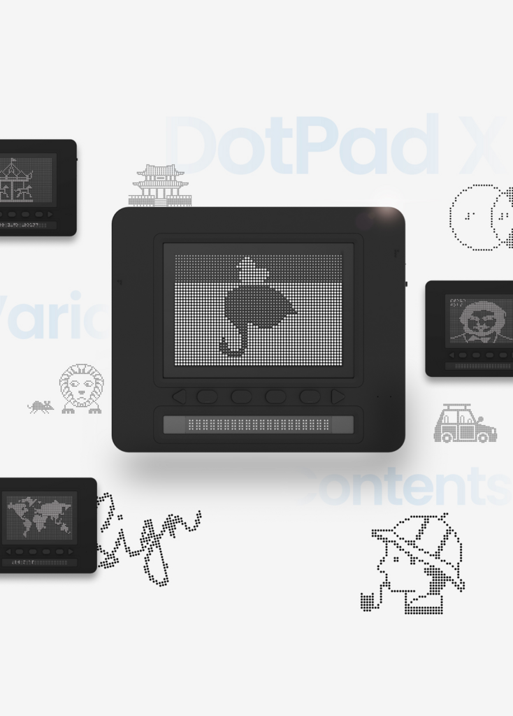 Dot Pad X: Tactile Graphics and Braille Display for Accessibility