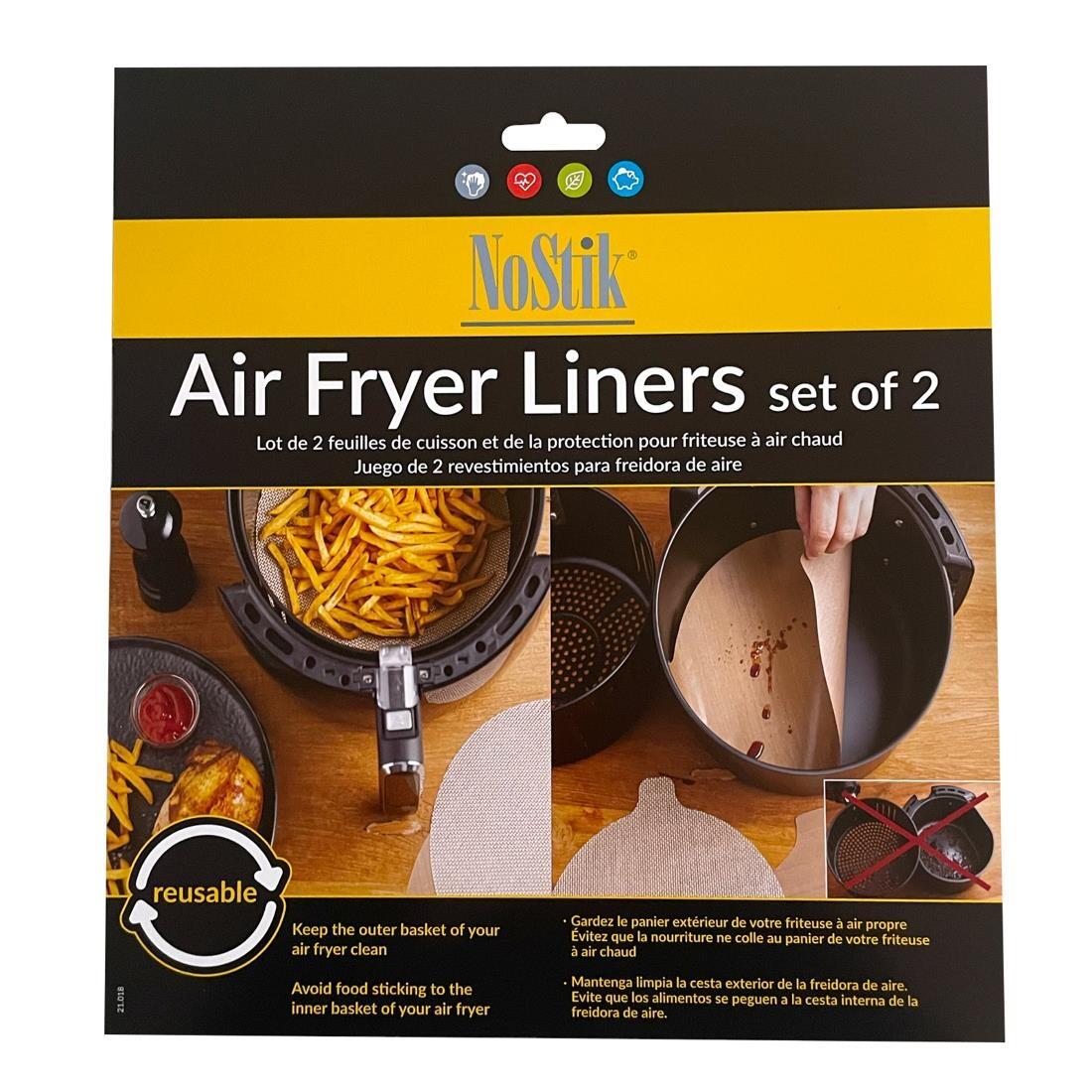 DP549 - 1EEE774 - NoStik Air Fryer Liner Round 235mm (Pack of 2) - DP549