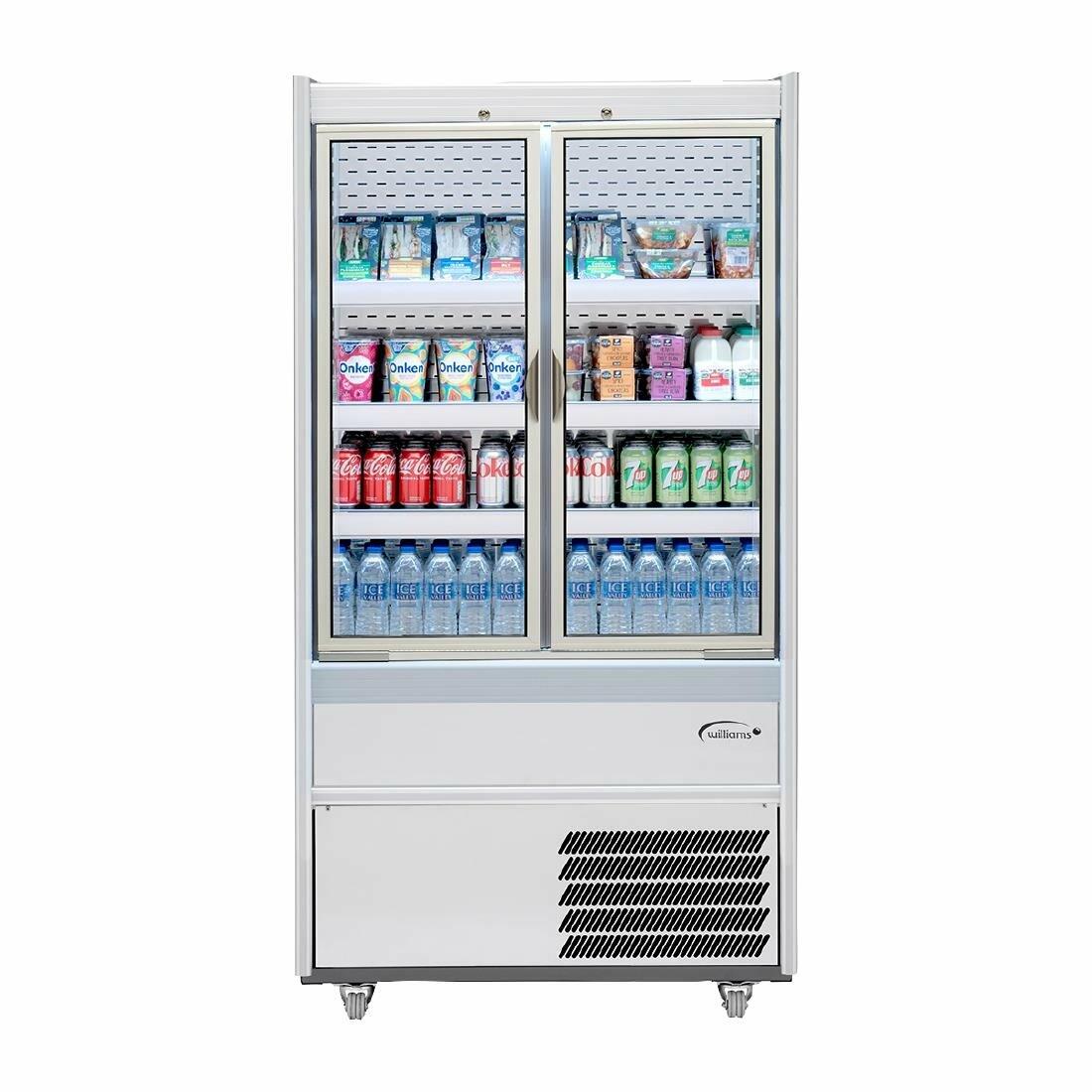 Williams Slimline Gem Multideck Fridge White with Hinged Front Door ...