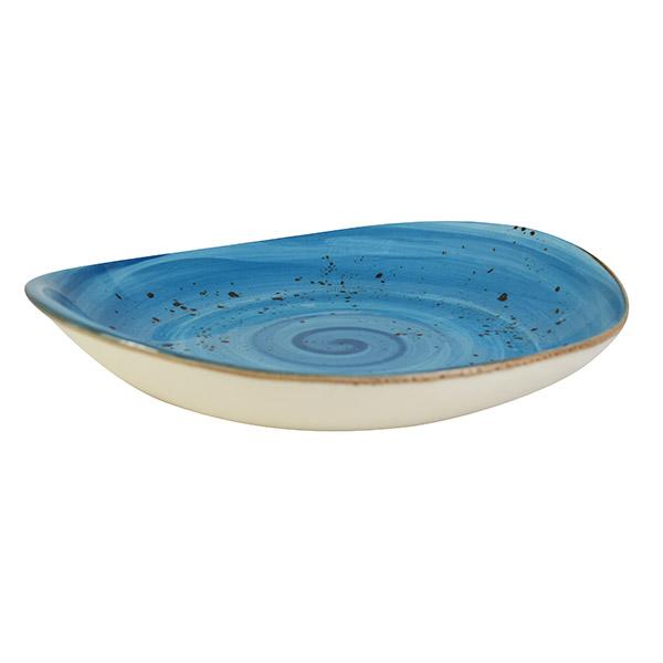 EL18OM - Orion "Elements" Rustic Shaped Plate- Oc Mist - EL18OM (6 Pack)