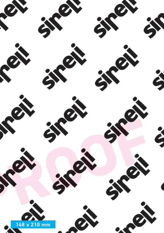 3,000 Master sheets x Sireli Custom Printed Greaseproof Paper Sheets