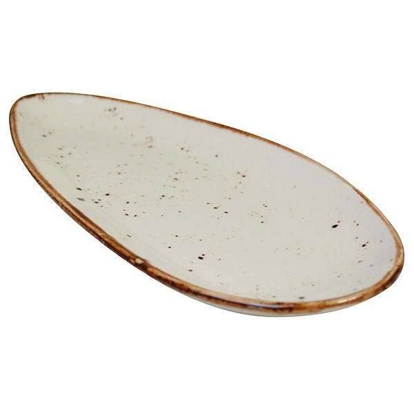EL31SA - Orion "Elements" Leaf Shaped Plate- Sand Storm - EL31SA (6 Pack)