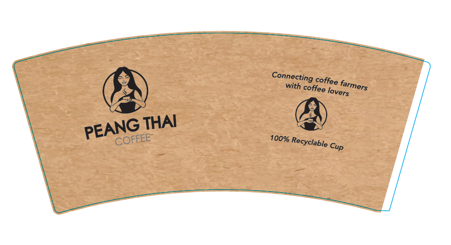 CUST-PEANGDW-CUPS - 1,000 x DW 8oz - Peang Thai cups