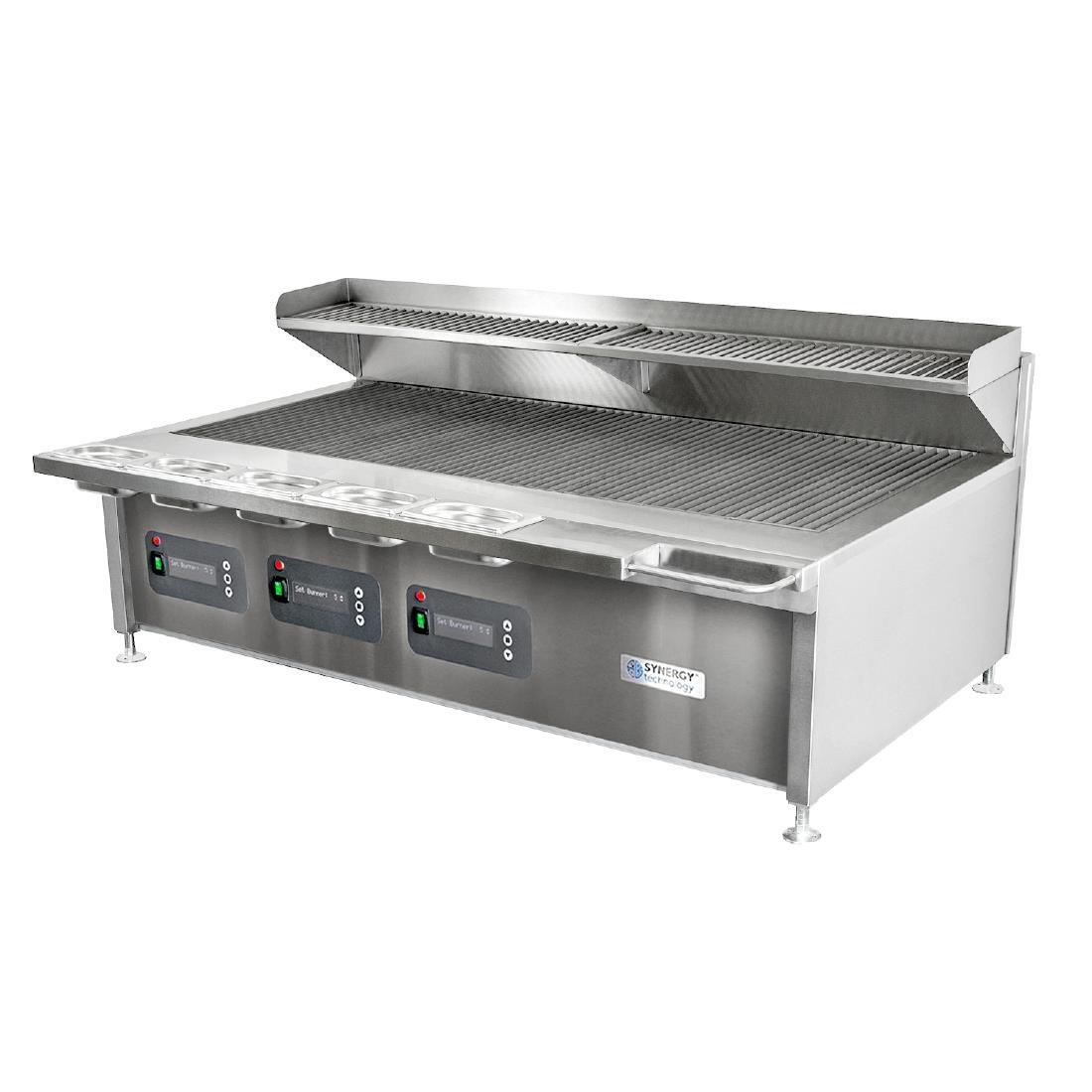 Synergy Grill ST1500 Trilogy Grill with Garnish Rail & Slow Cook Shelf ...