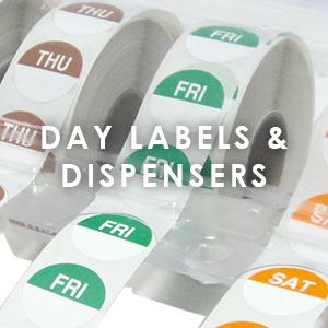 Day Labels & Dispensers | Go for Green Eco-Friendly Catering Supplies