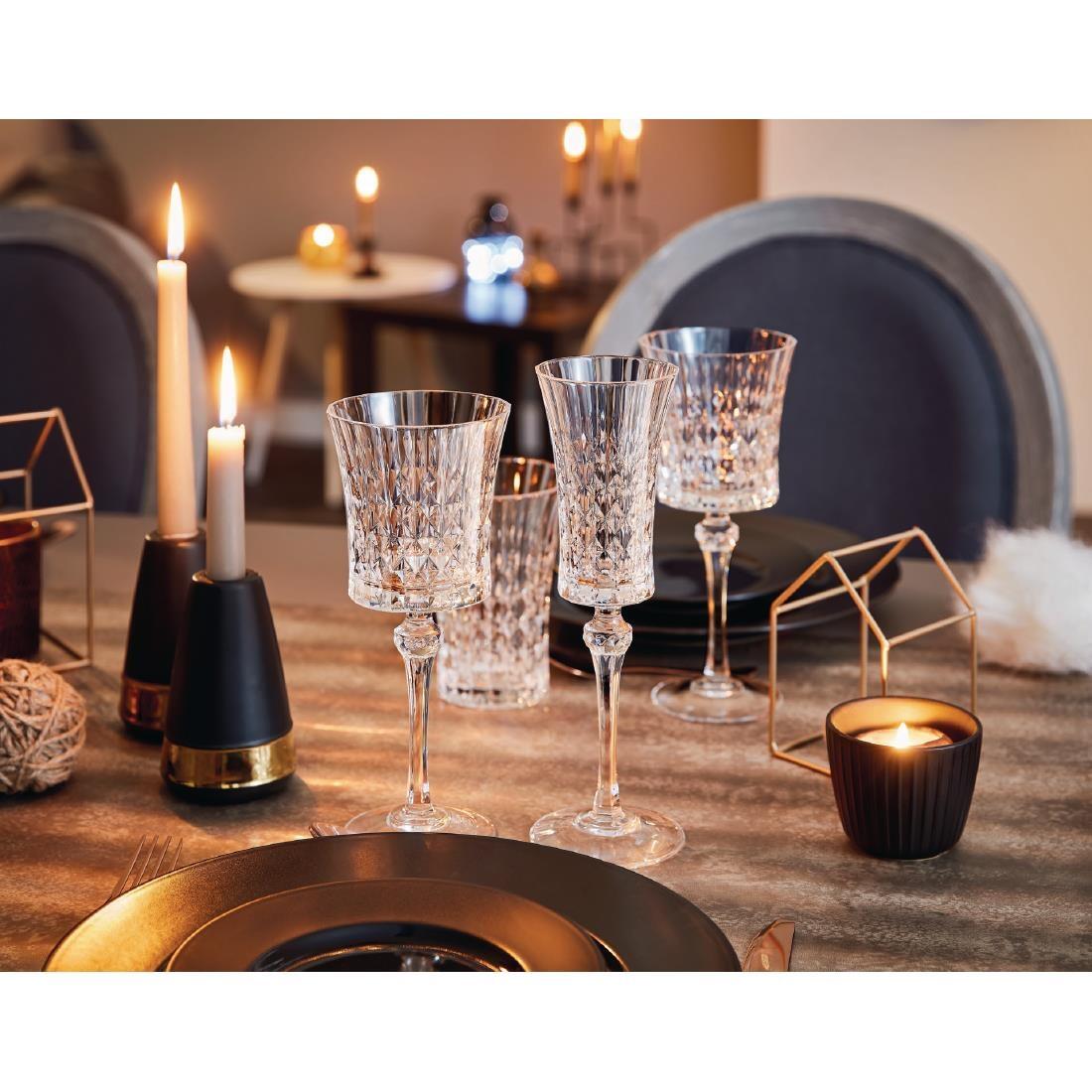 Cristal d'Arques Lady Diamond Wine Glasses 190ml (Pack of 12) - HR841 ...