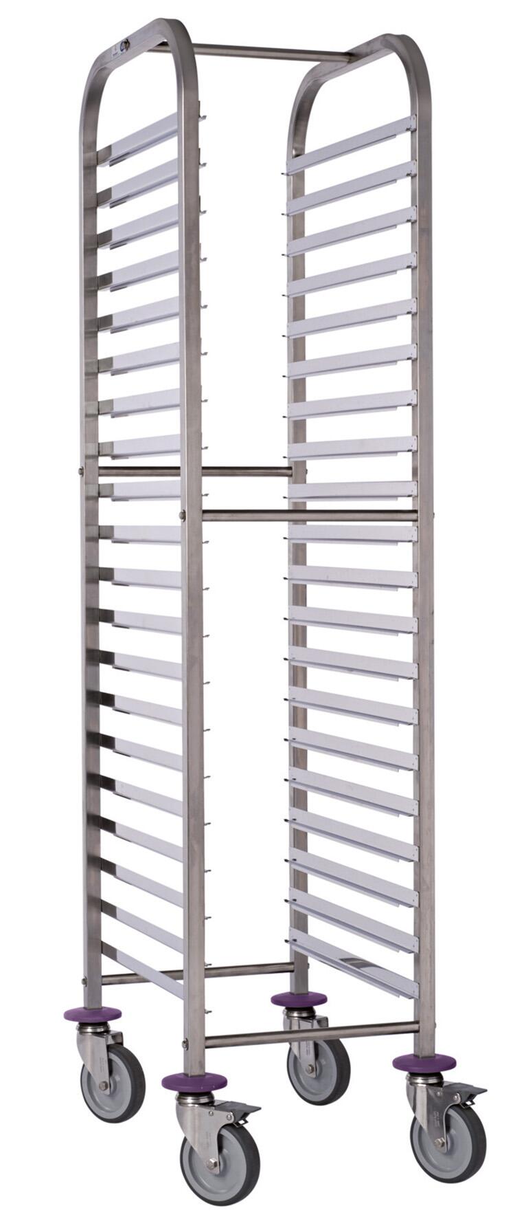 Bourgeat Exceptio Flat-pack Racking Trolley Gn 1/1- 15 Shelves Spacing ...