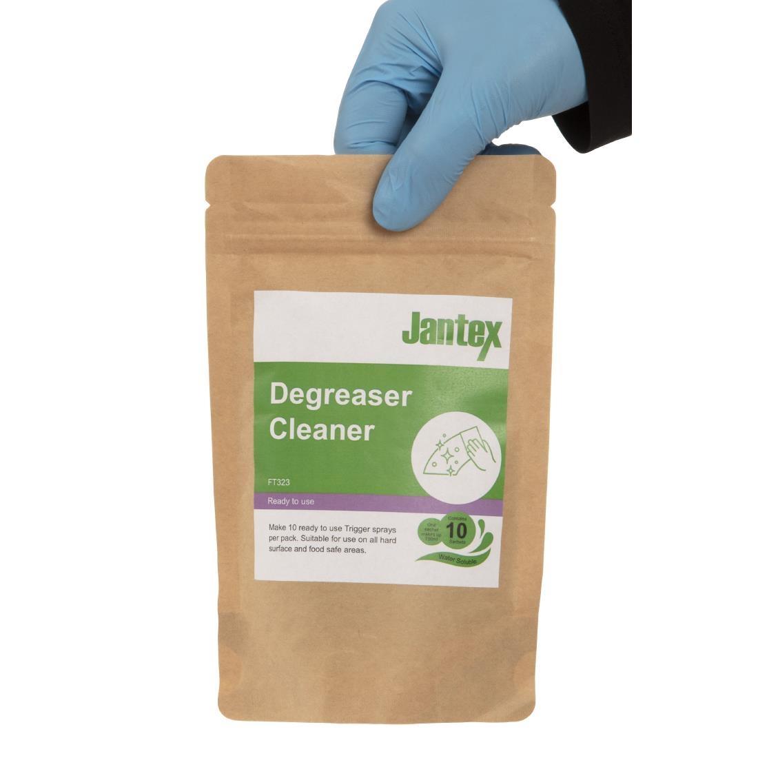 FT323 - SCWS750DCPF-10 - Jantex Green Kitchen Degreaser Cleaner Sachets ...