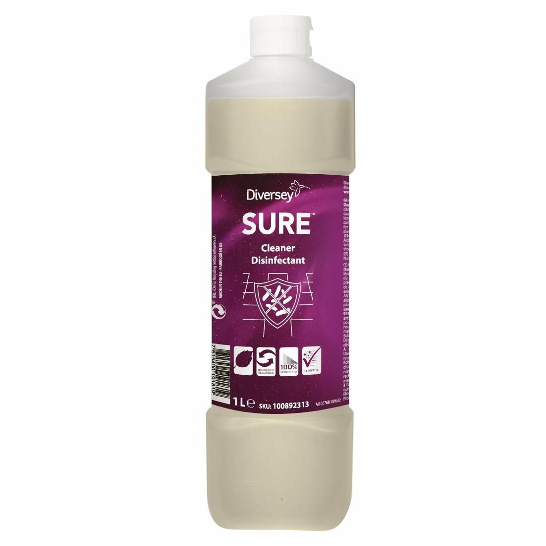 CX834 - 100892313 - SURE Cleaner and Disinfectant Concentrate 1Ltr - CX834