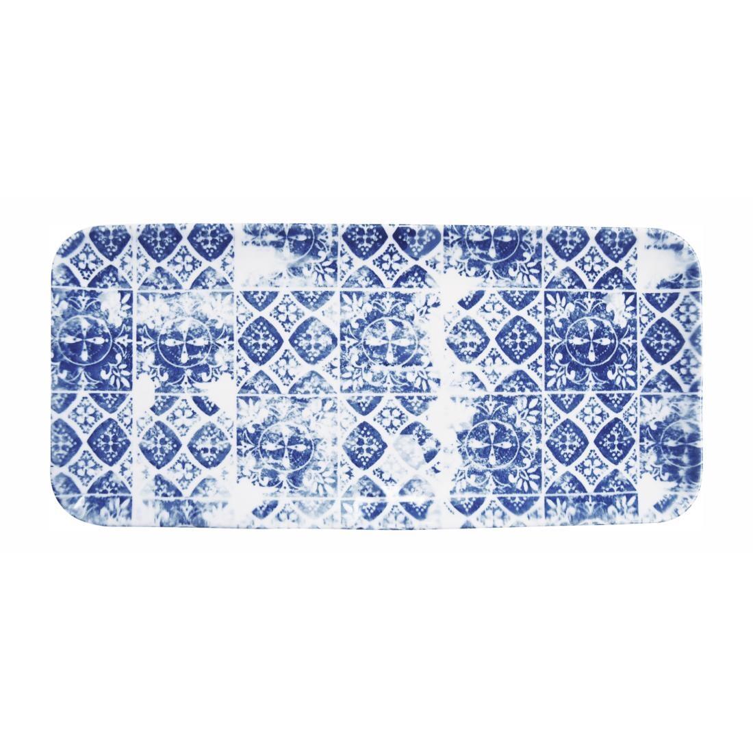 Dudson Makers Collection Organic Rectangular Platters Porto Blue 215mm ...