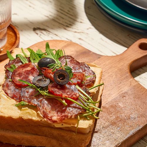 Bonzer Rectangular Board with Handle-11 - Oak 35 x 20 x H1.6cm | Go for Green