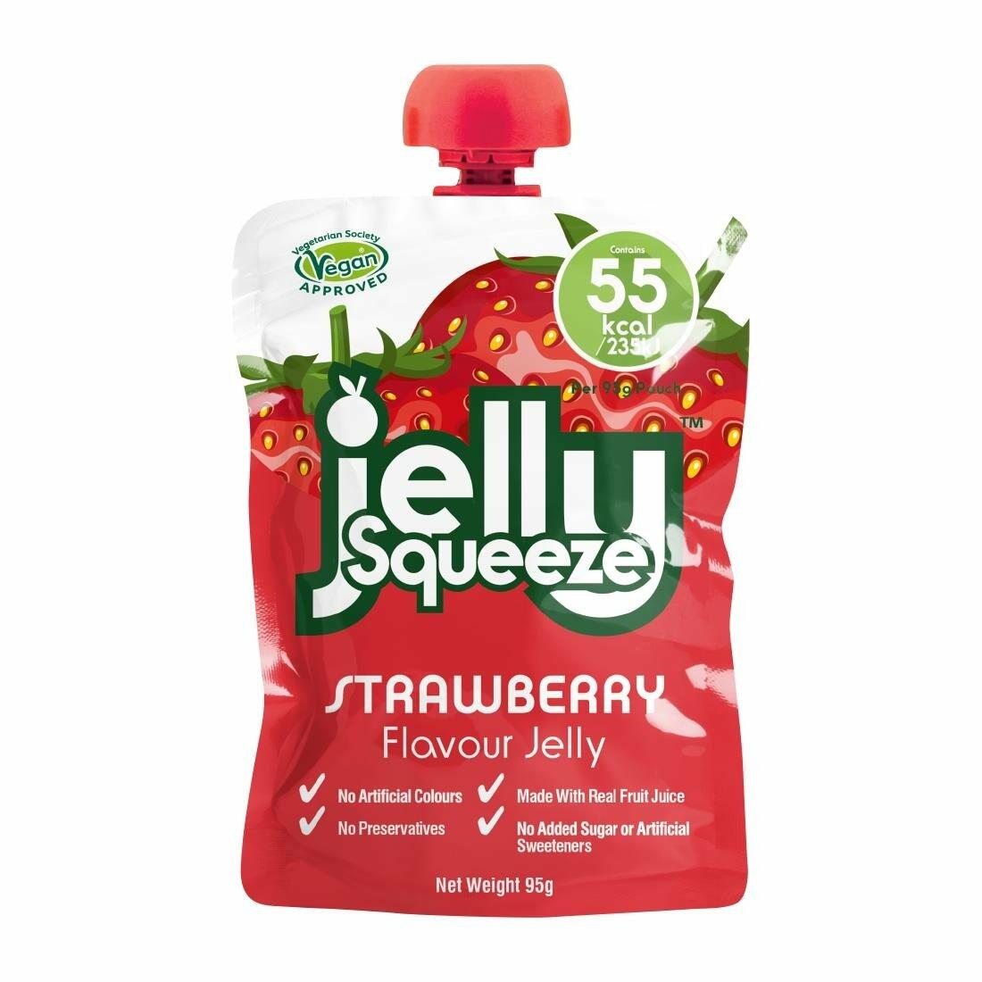 JellySqueeze Strawberry Flavour Jelly 95g (16 Pack) - HW352 | Go for ...