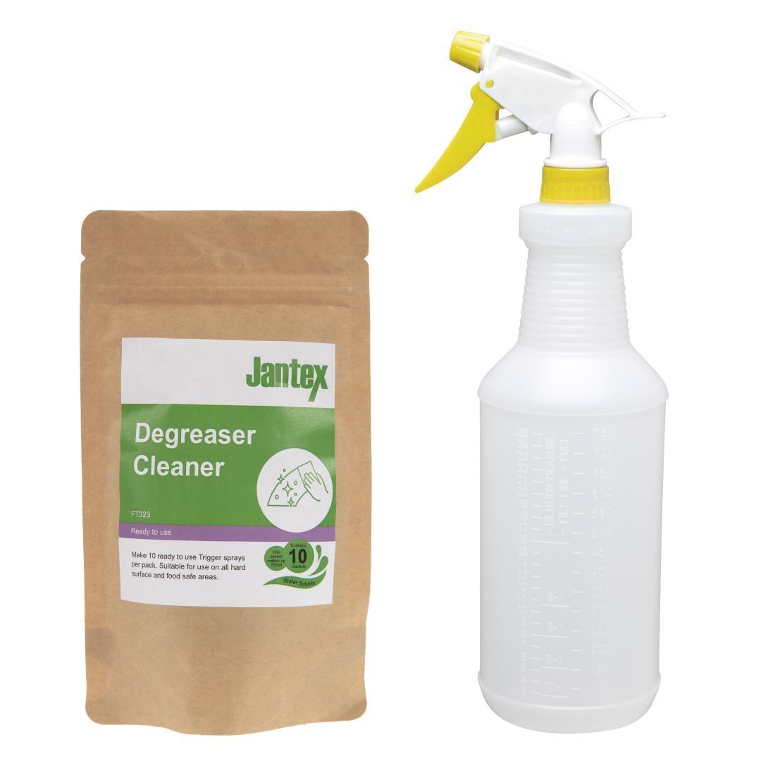 FT323 - SCWS750DCPF-10 - Jantex Green Kitchen Degreaser Cleaner Sachets ...