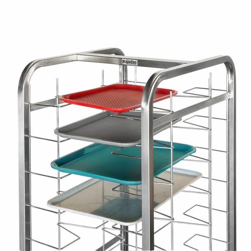 Self-Service Tray Trolley Open Sides - 80950 | Go for Green Shelving ...