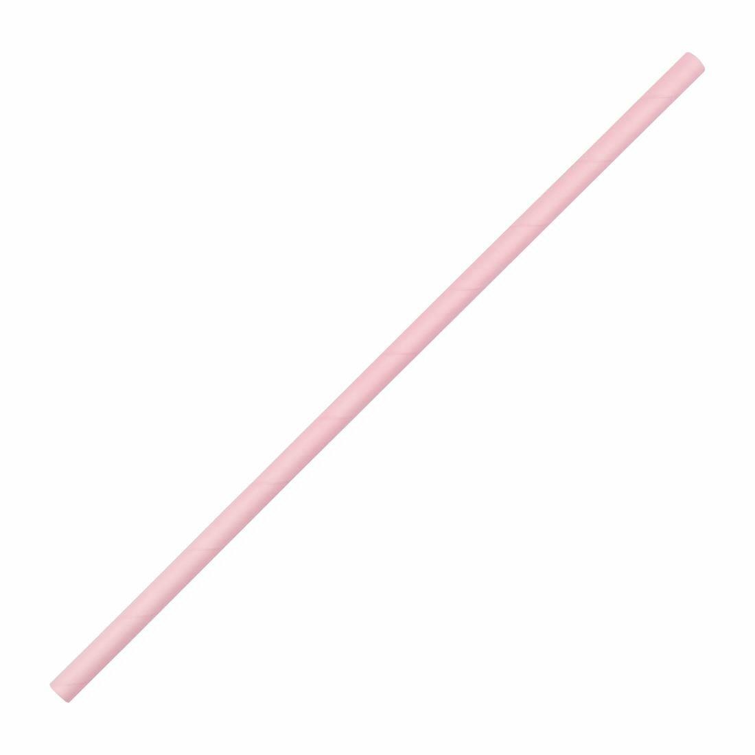 Fiesta Compostable Paper Straws Pink (250 Pack) - FB139 | Go for Green ...