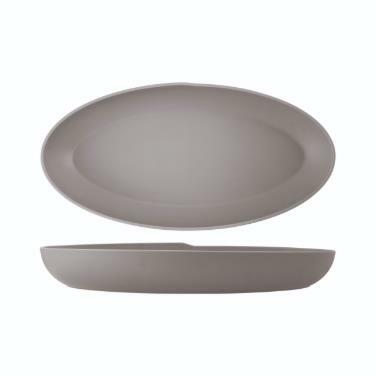 Sand Brown Copenhagen Oval Melamine Deep Dish 55 x 27.5 x 7.5cm ...