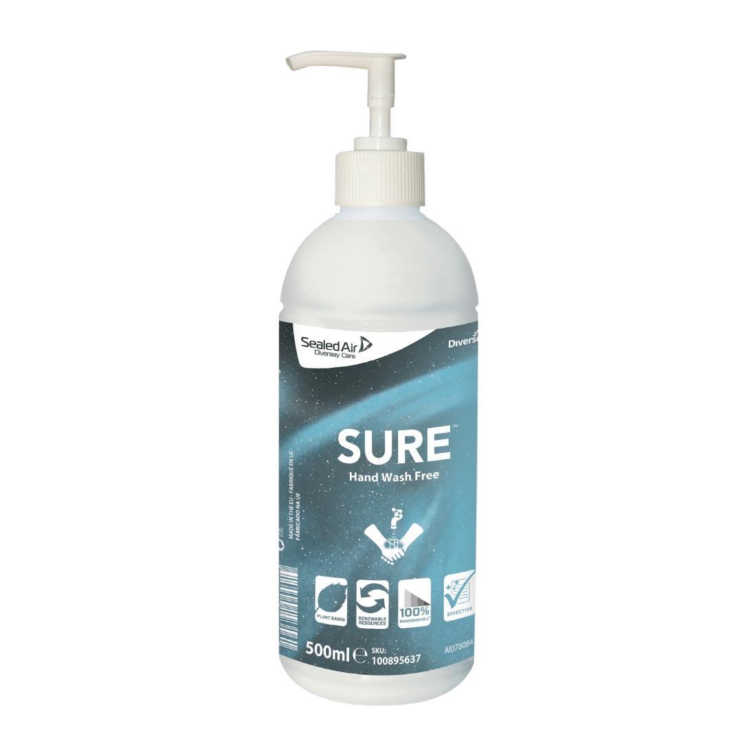 SURE Unperfumed Liquid Hand Wash 500ml (6 Pack) - FA244 | Go for Green ...