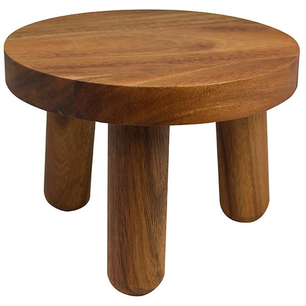Naturals Acacia Wood Round Buffet Stand Dia 20Cm X 15Cm - NATRS20 | Go ...