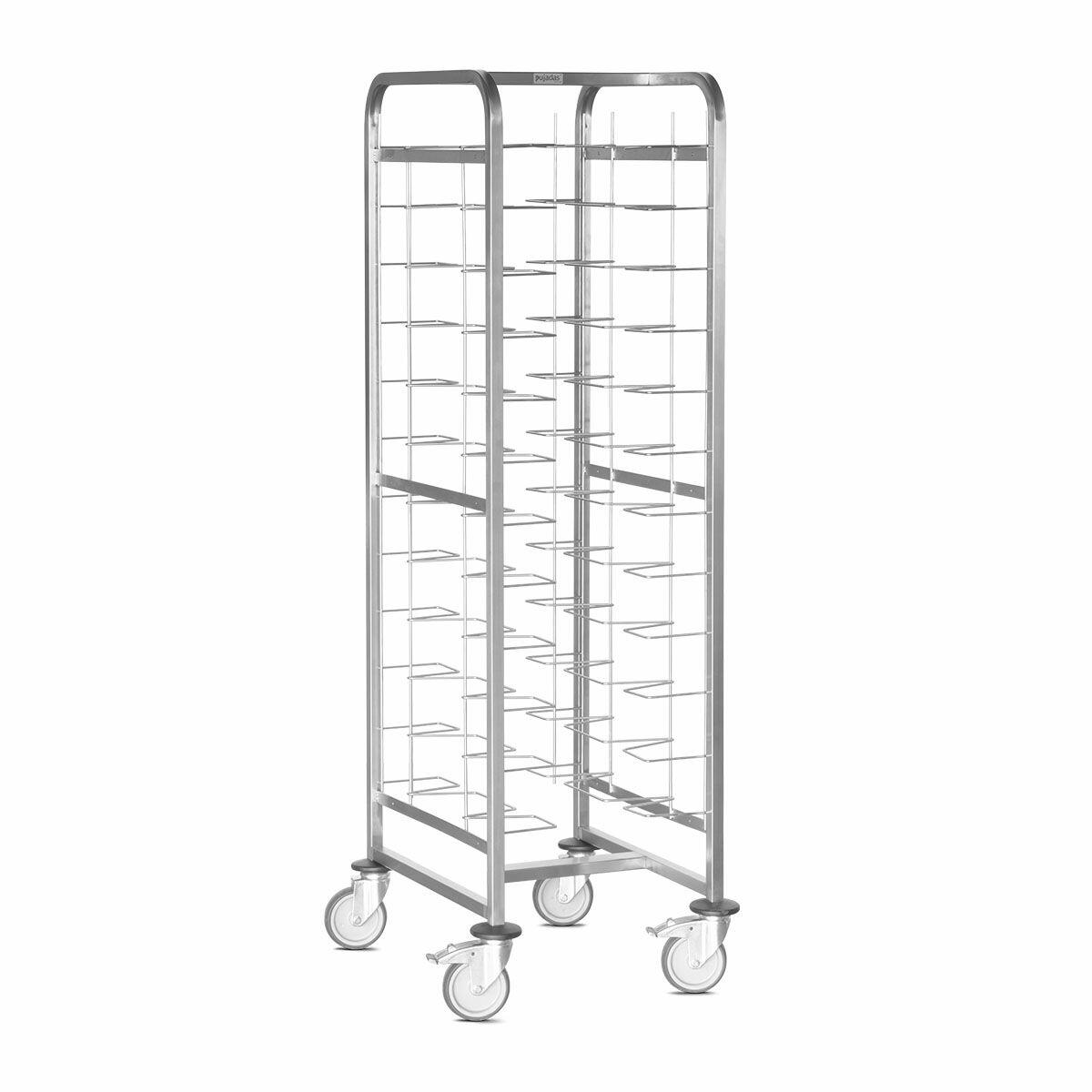 Self-Service Tray Trolley Open Sides - 80950 | Go for Green Shelving ...