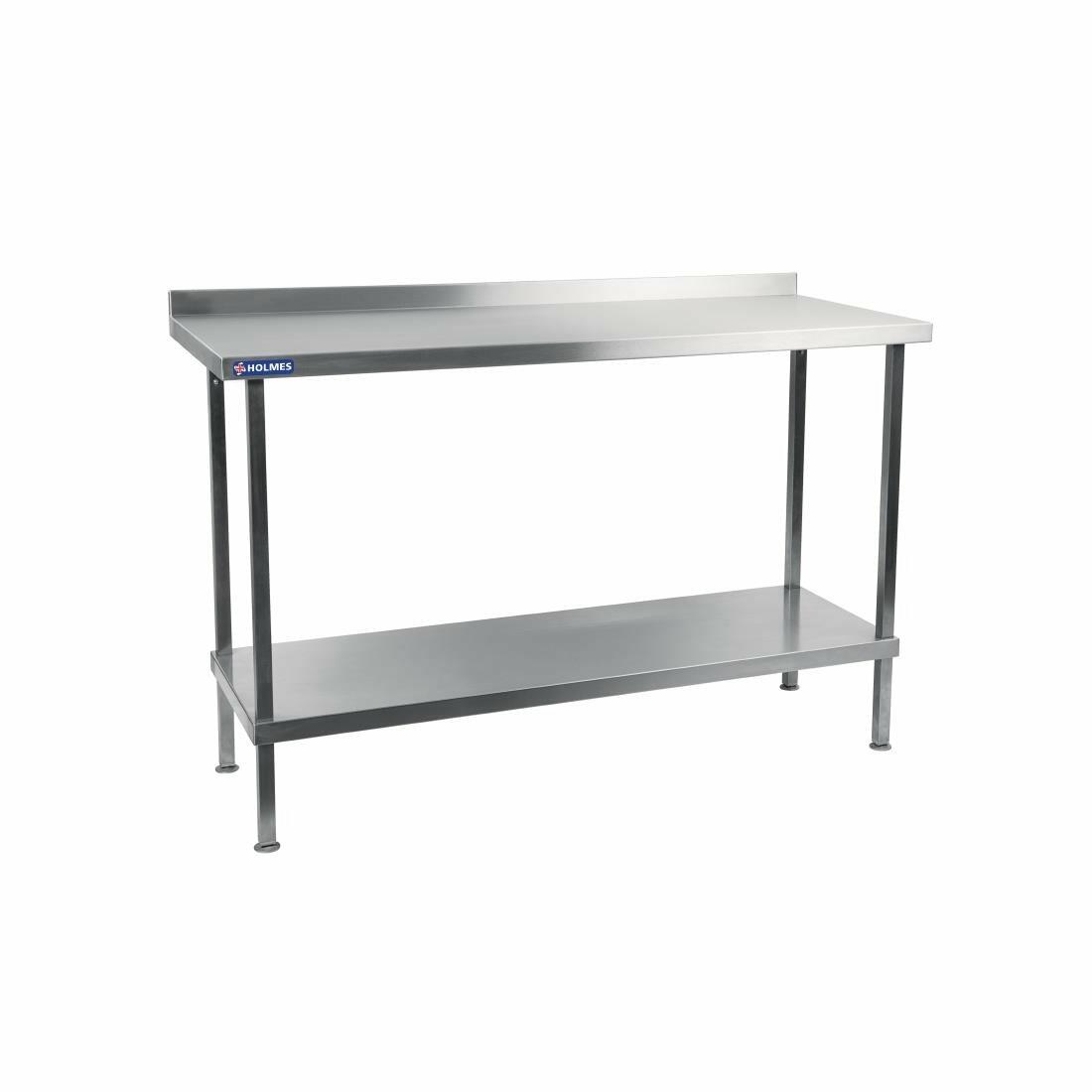 Vogue Stainless Steel Wall Table with Upstand 900mm - DR028 | Go for ...