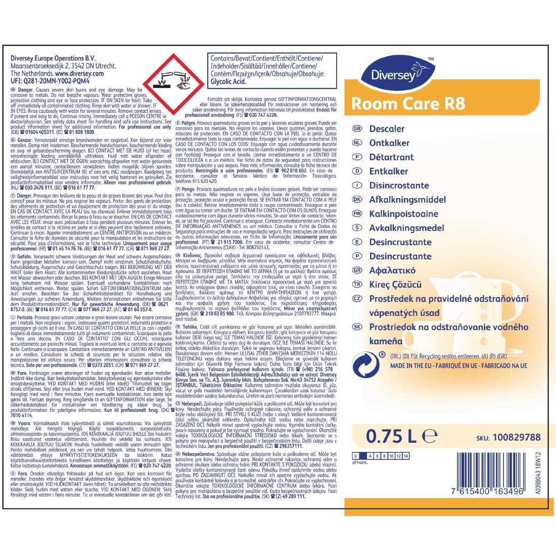 FA270 - Room Care R8 Descaler Ready To Use 750ml (6 Pack) - FA270