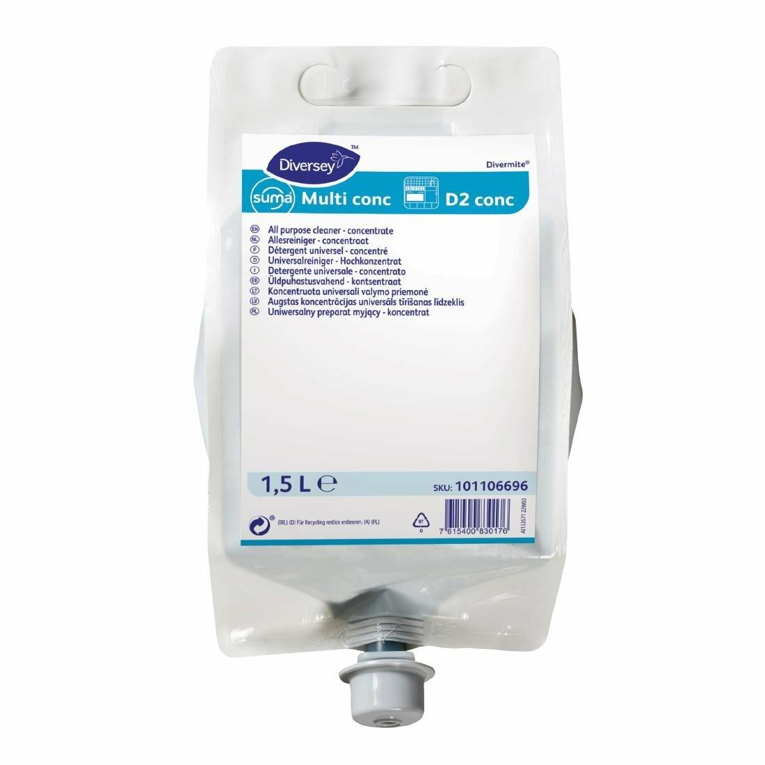 Diversey Suma D2 Multi-Purpose Cleaner Concentrate 1.5Ltr - CU690 | Go ...