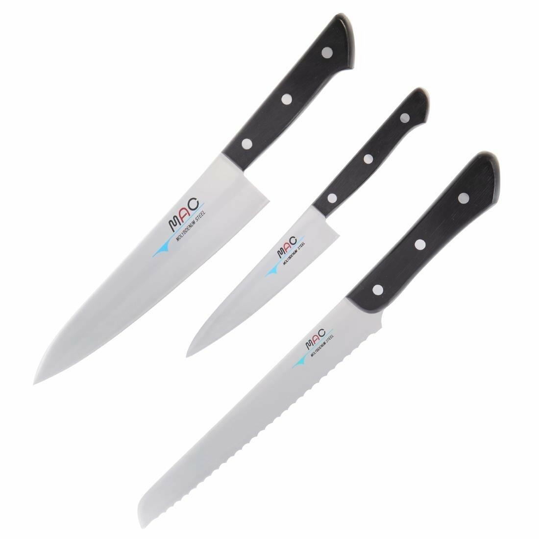 Mac Chef Series 3-Piece Knife Set CHEF-33 - HW842 | Go for Green New ...