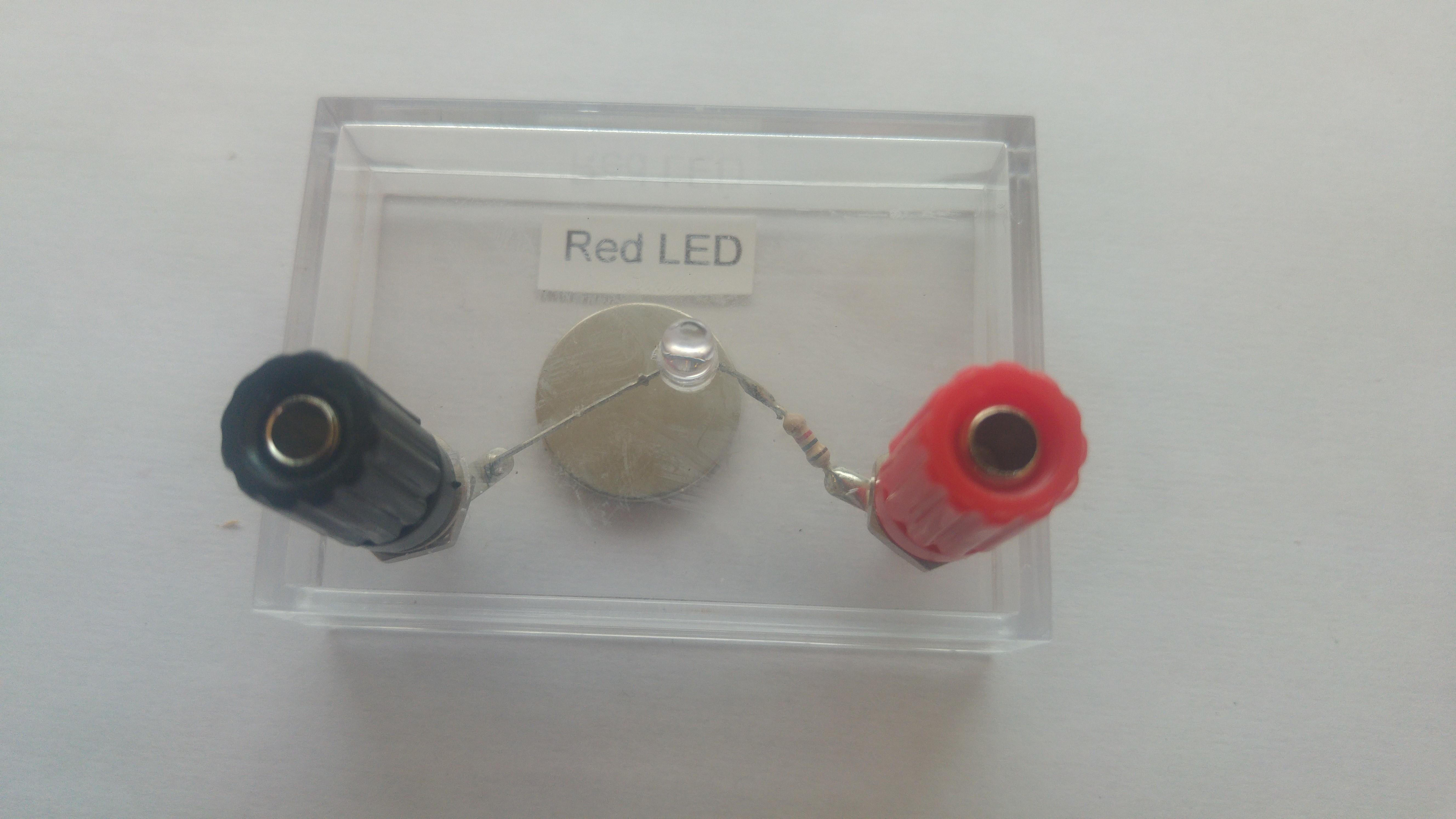 Mounted Red LED