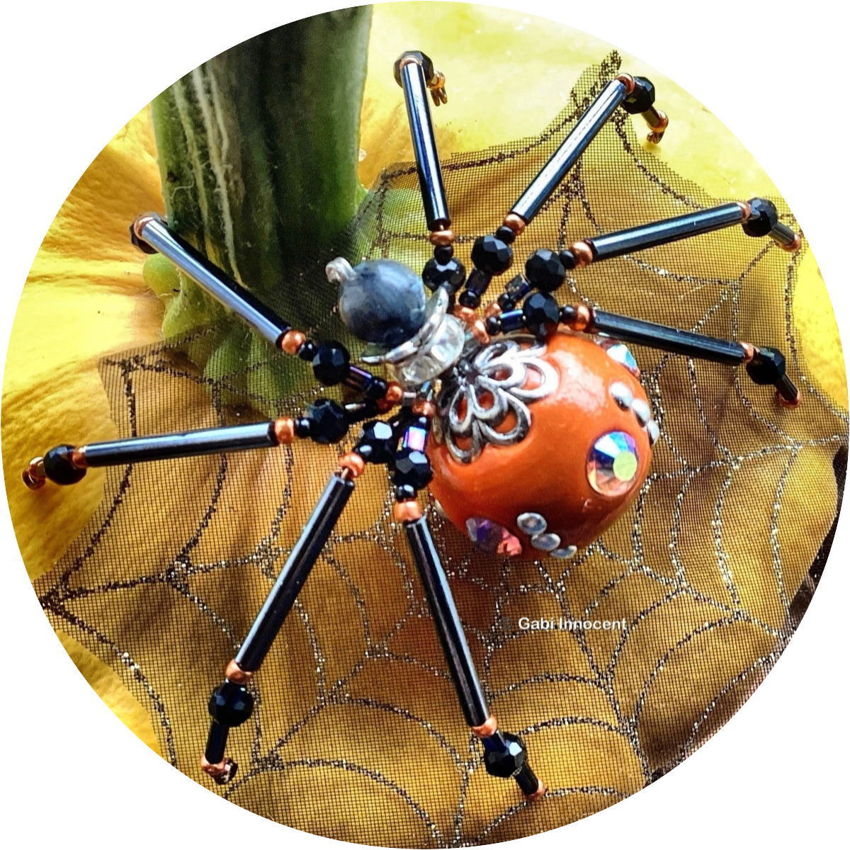 Beaded Jewel Spider - Cinderella‘s Pumpkin Spider