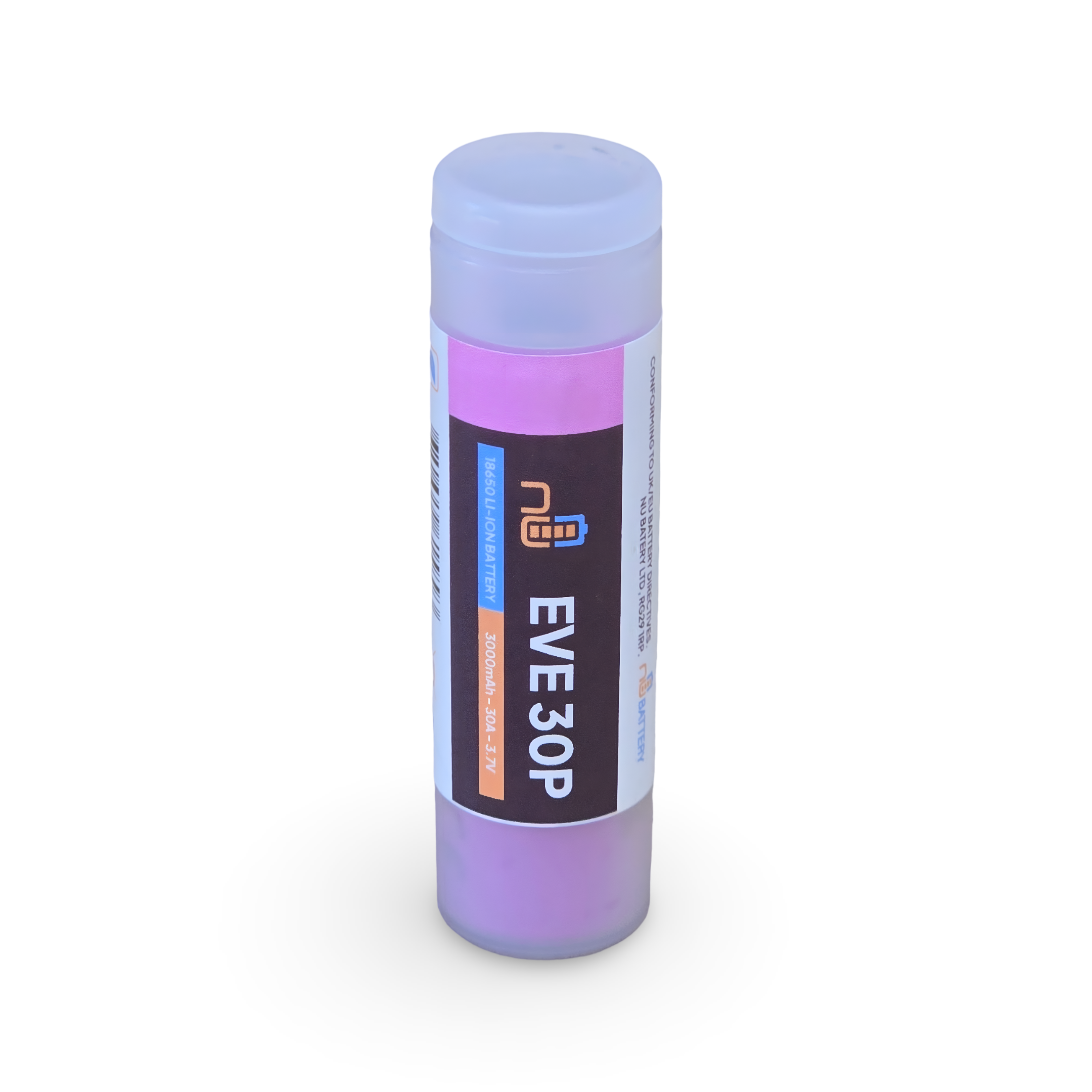 EVE 30P 18650 - 3,000mAh - 30A - Single Retail Ready - MOQ 10